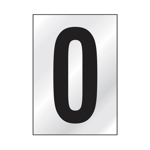 Placa Sinalize de Sinalizacao Numeral 4 2,5x5cm - Elastobor