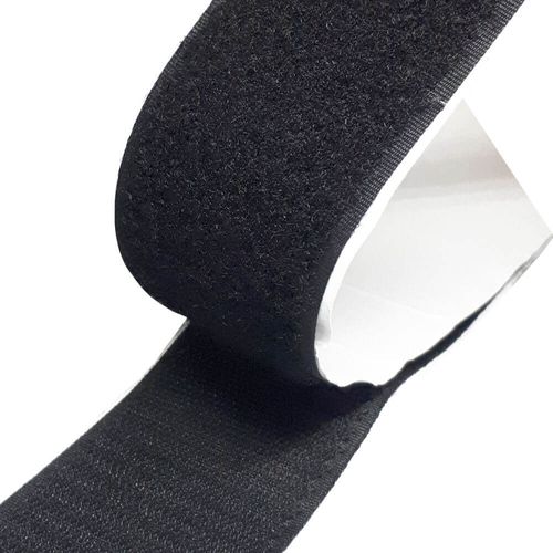 Velcro Adesivo Circulo 25MM Preto Macho e Femea - Elastobor
