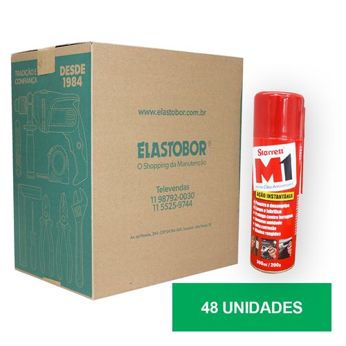Óleo Anticorrosivo M1 Starrett Multiuso 300ML Kit Com 48UN - Elastobor