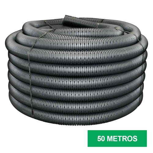 Mangueira de Drenagem Kanaflex 2 1/2 Preta Kit com 50M - Elastobor