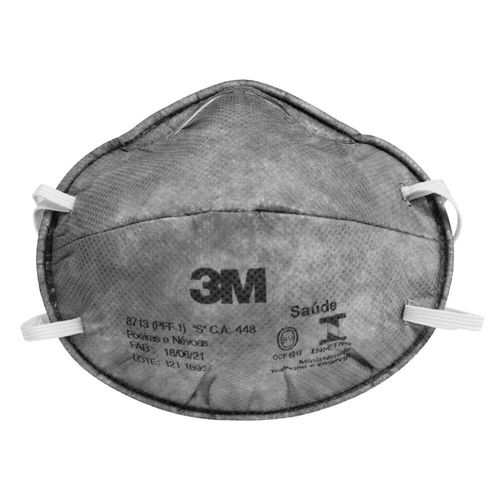 Máscara Respiradora 3M Descartável sem Válvula PFF-1 8713 - Elastobor