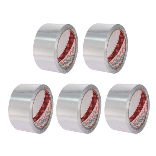 Fita Adesiva 3M Alumínio Scotch 419 50MM x 30M Kit com 5 UN - Elastobor