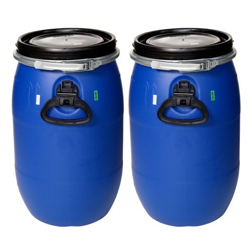 Bombona Plástica Mauser Homo Tampa Removível Azul 30L 2UN - Elastobor