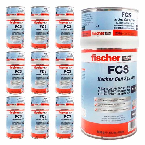 Adesivo Resina Fischer Fcs 43676 Epoxi Denso Kit com 24UN - Elastobor