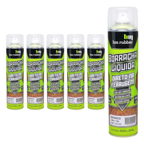 Impermeabilizante Hm Impertech Borracha Branco 400ml 6UN - Elastobor