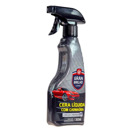 Cera Líquida Automotiva Gran Brilho com Carnaúba 300ML - Elastobor